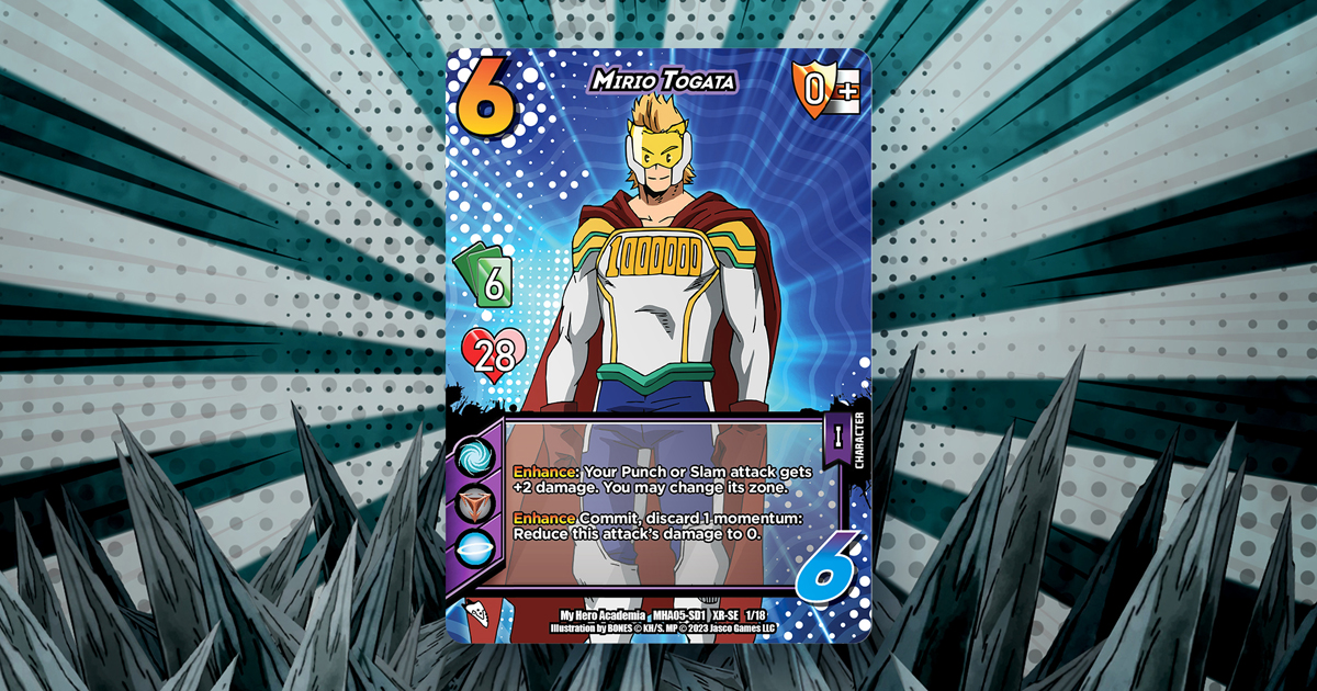 My Hero Academia CCG: Undaunted Raid Character Spotlight: Mirio Togata ...